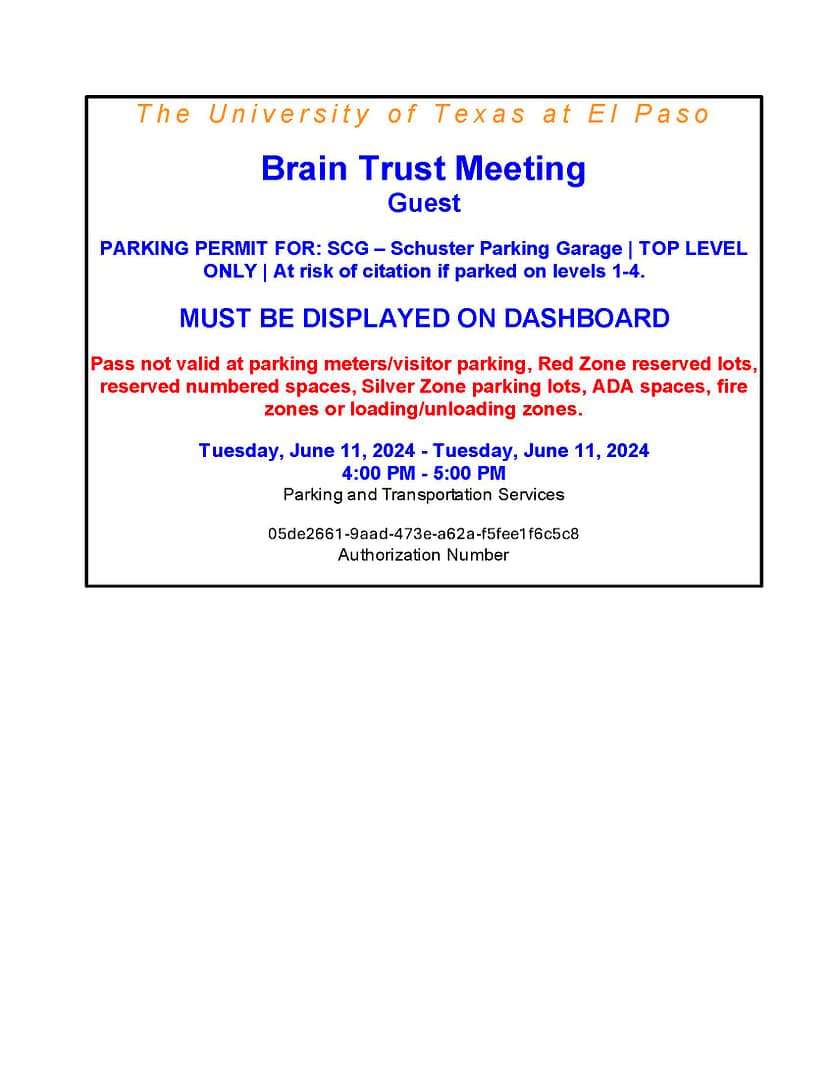 Brain Trust – Healthy Paso Del Norte